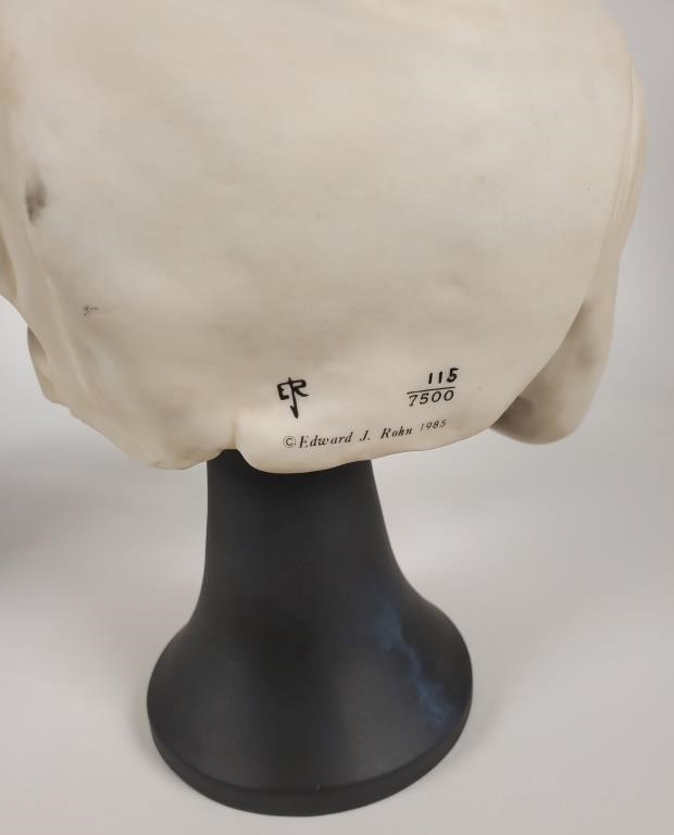 Edward J. Rohn | Large Porcelain Bass Player Bust by Edward J. Rohn ...