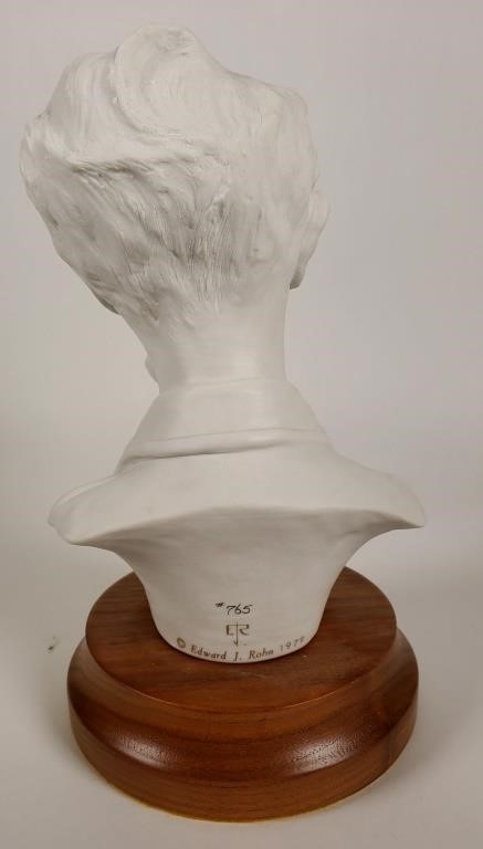 Edward J. Rohn | Unpainted bust sculpted by artist Edward J Rohn of ...