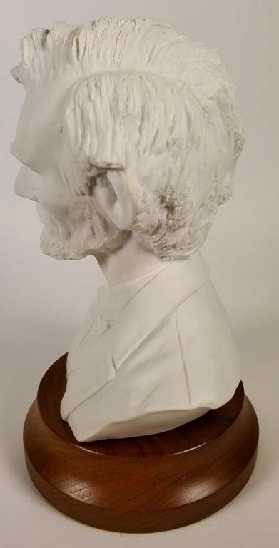 Edward J. Rohn | Unpainted Bust of Abraham Lincoln (1978) | MutualArt