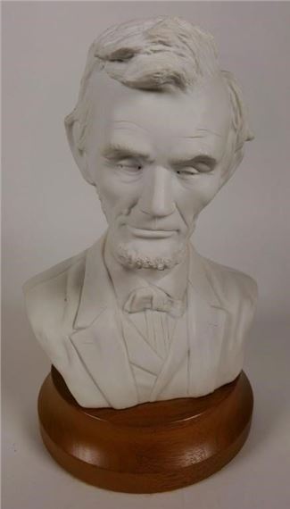 Edward J. Rohn | Unpainted Bust of Abraham Lincoln (1978) | MutualArt