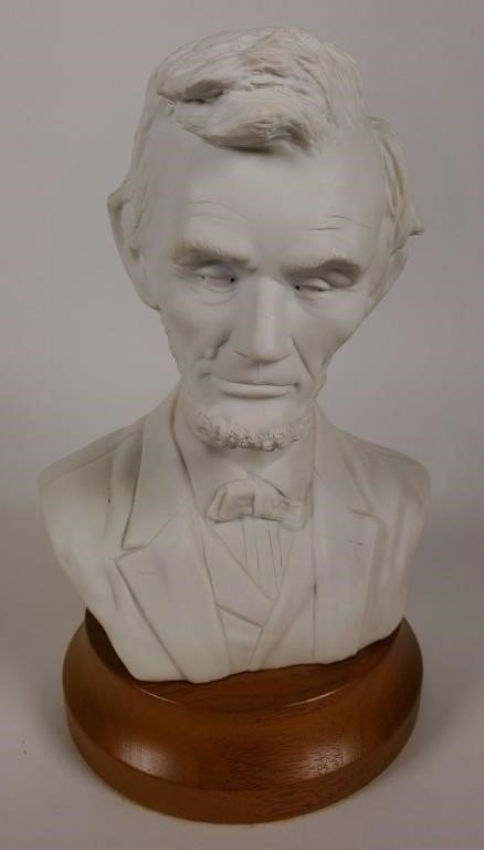 Edward J. Rohn | Unpainted Bust of Abraham Lincoln (1978) | MutualArt