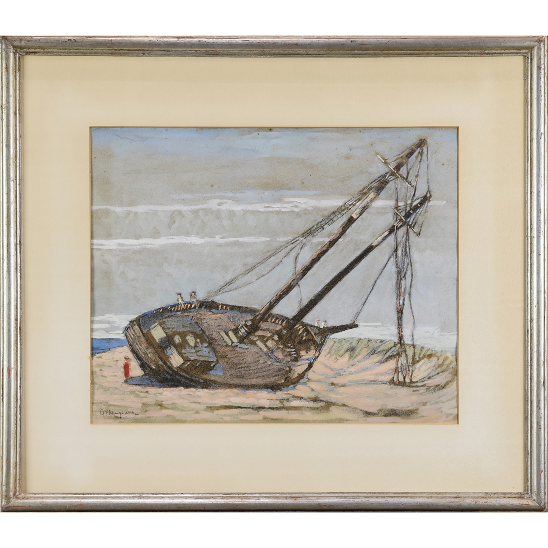 Arthur Musgrave | Beached Sail Boat | MutualArt