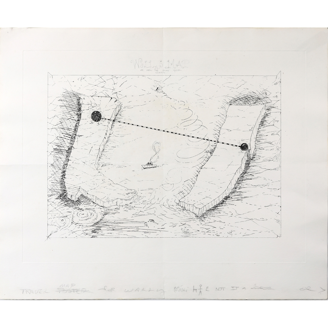 William T. Wiley | Wally's Map (1984) | MutualArt