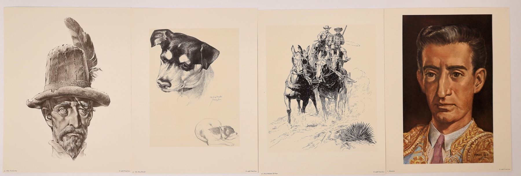 Tom Lea | Scenes of cowboys and pioneers | MutualArt