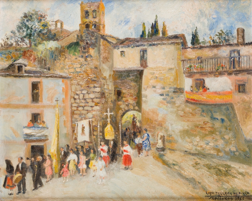 Lope Tablada de Diego | Procesión en Sepúlveda (1965) | MutualArt