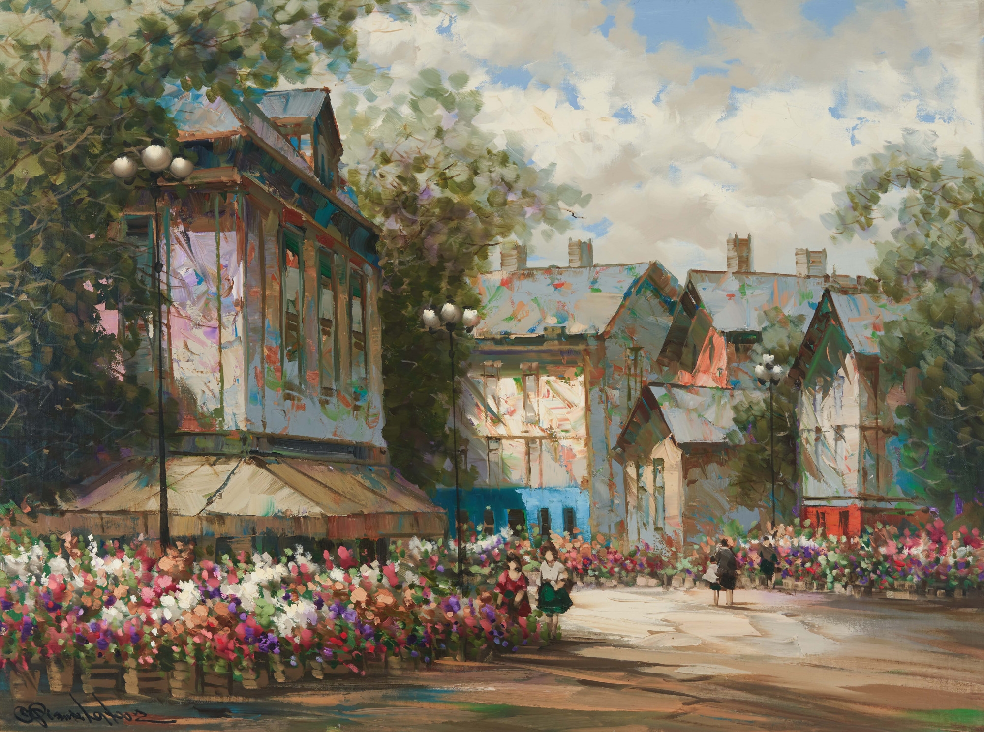 C. Pierre Latour | Flower Market | MutualArt