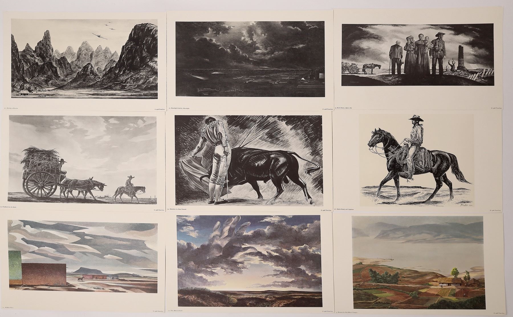 Tom Lea | Scenes of cowboys and pioneers | MutualArt