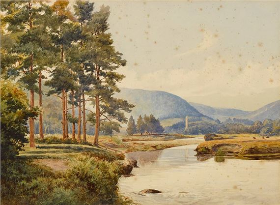 Archibald Mcgoogan | VIEW OF GLENDALOUGH FROM DERRYLANE SIDE OF RIVER ...