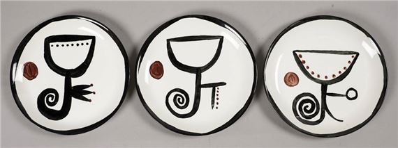 John Ffrench | SET OF THREE PLATES | MutualArt