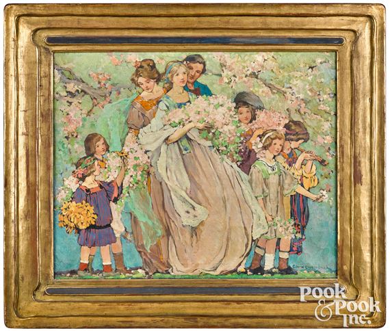 Clara Elsene Peck | Clara Elsene Peck oil on canvas illustration ...