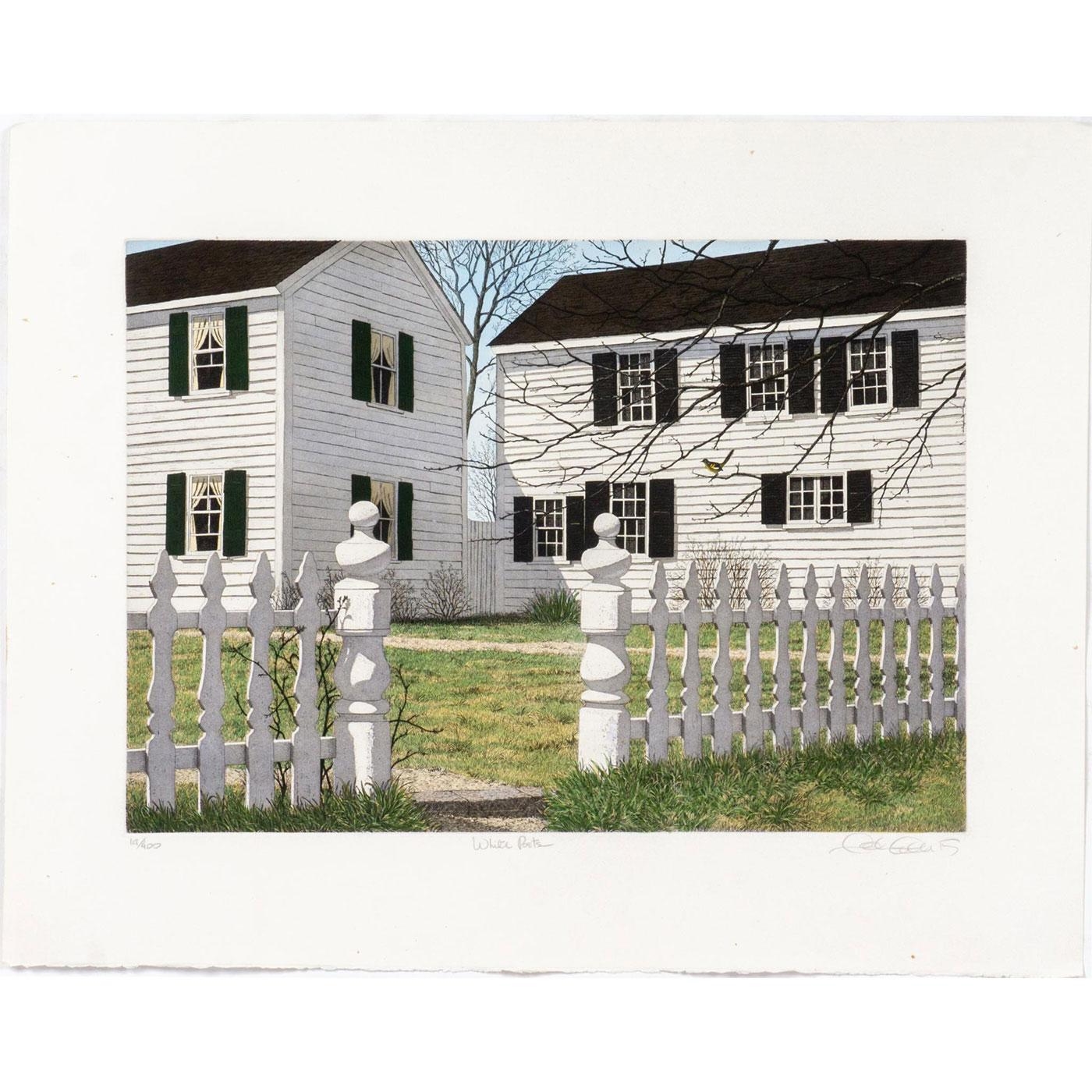 Carol Collette | Two buildings by the fence | MutualArt