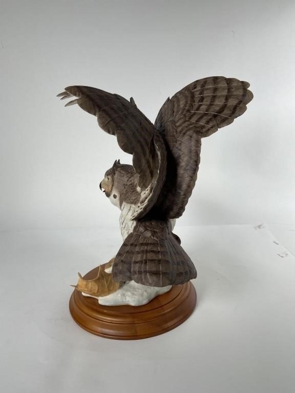 Franklin Mint | FRANKLIN MINT/PORCELAIN THE GREAT HORNED OWL GEORGE ...