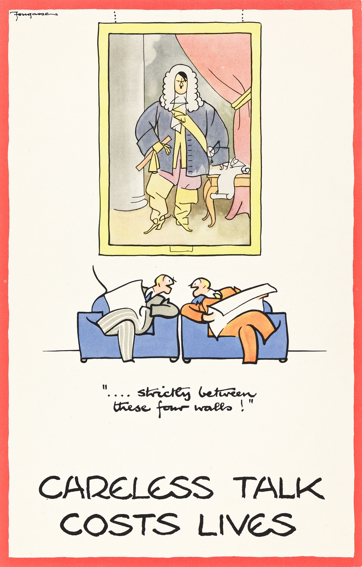 Cyril Kenneth Bird Fougasse | CARELESS TALK COSTS LIVES. (Circa 1940 ...