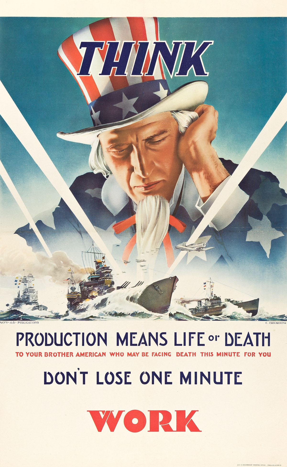 Charles Ransom Chickering | THINK / PRODUCTION MEANS LIFE OR DEATH ...