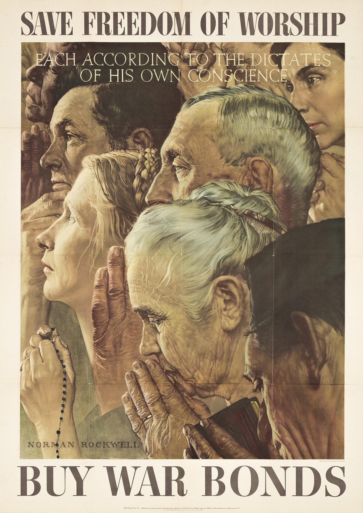 Norman Rockwell | THE FOUR FREEDOMS. (1943) | MutualArt