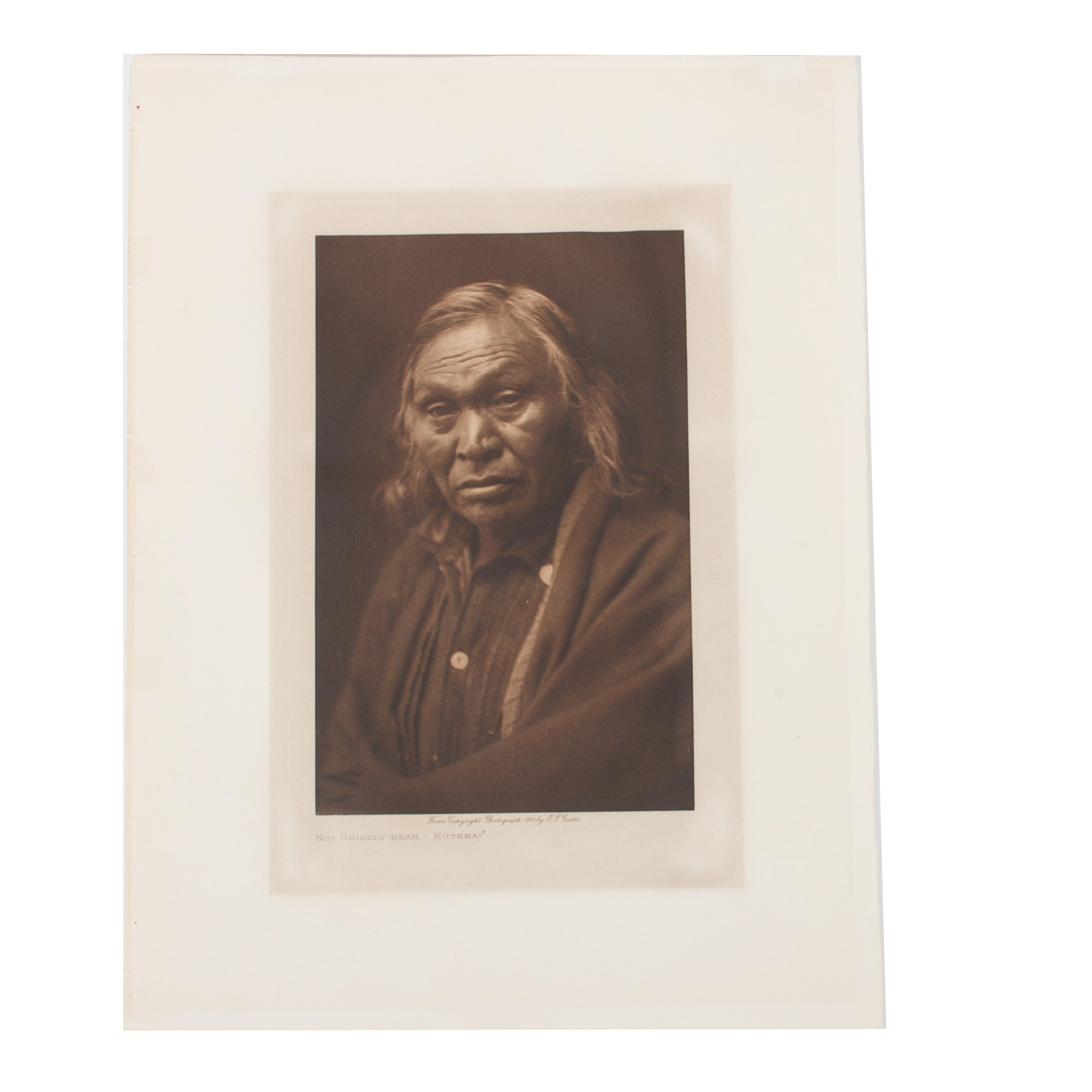 Edward S. Curtis | Not Grizzly Bear - Kutenai (1910) | MutualArt