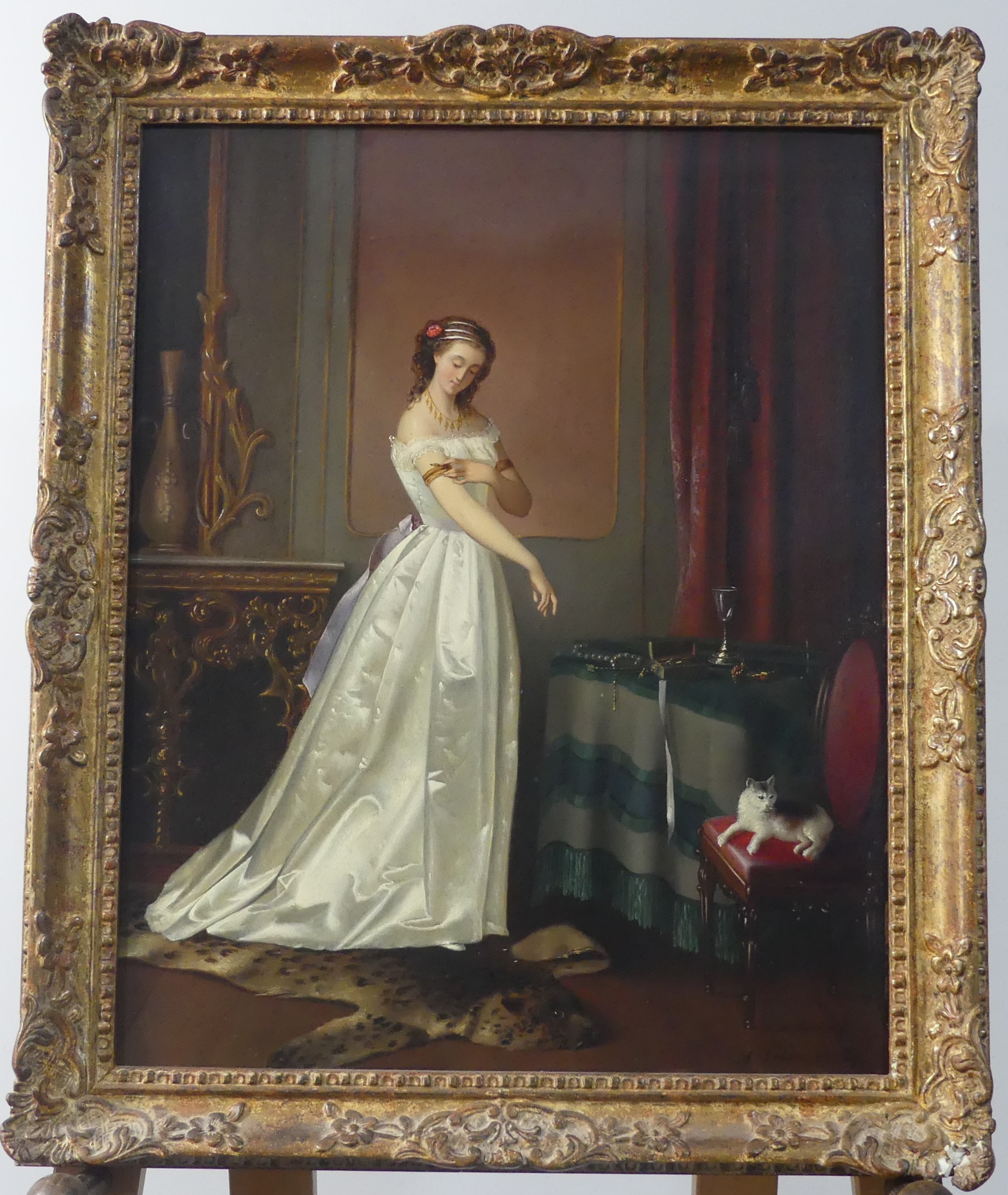 Auguste Coomans | Portrait of a Lady (1869) | MutualArt