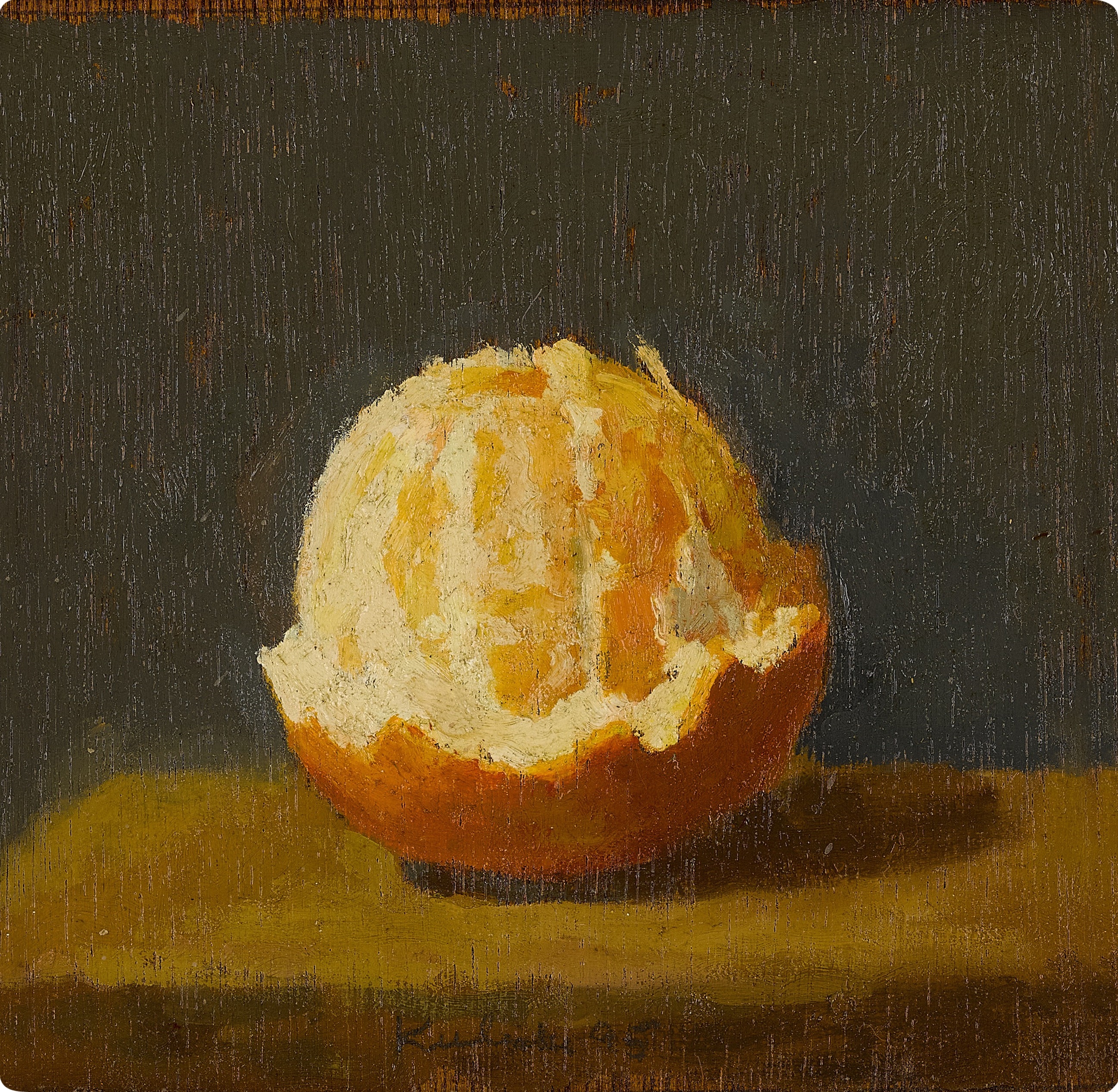 How To Draw A Half Peeled Orange