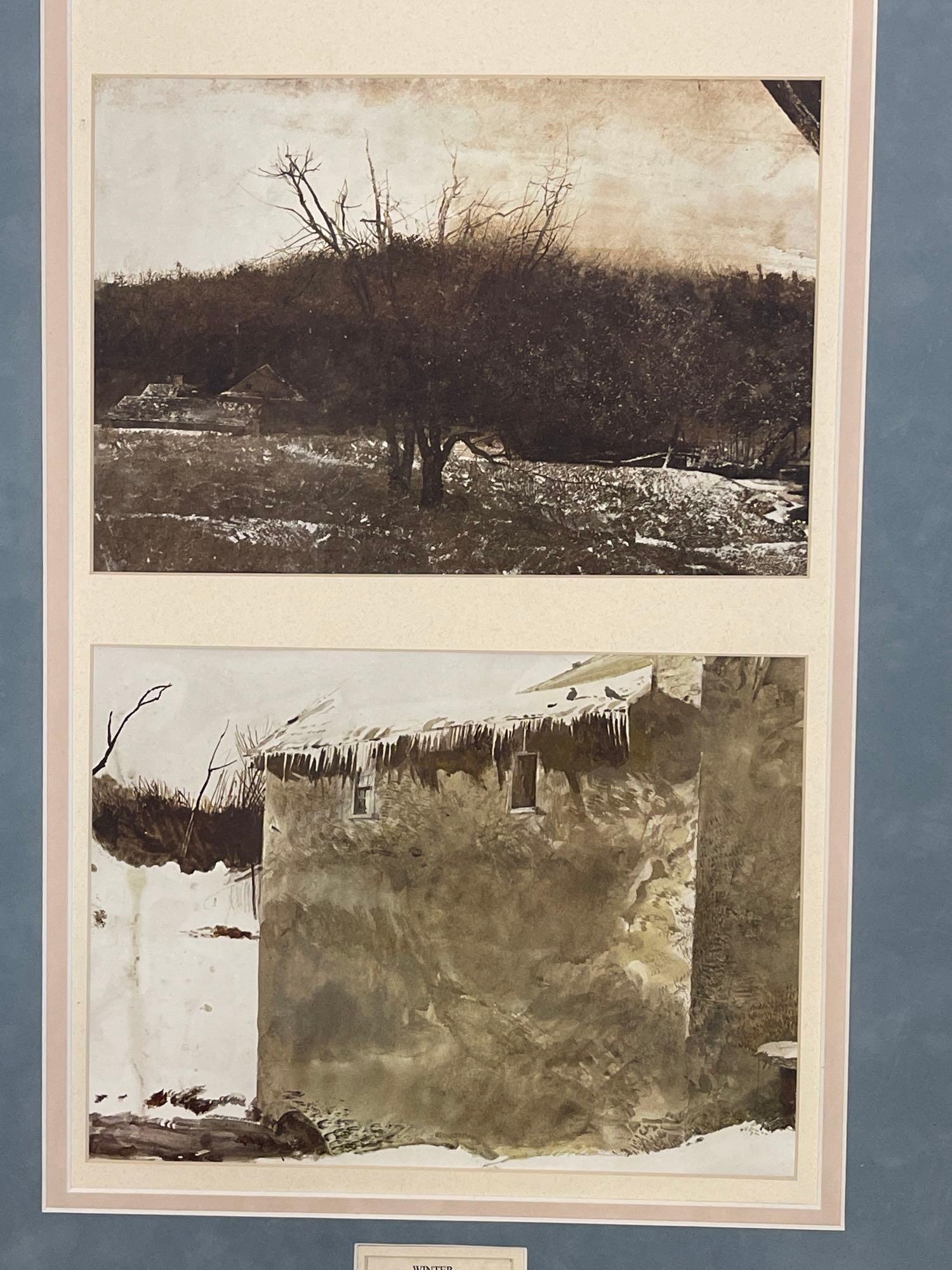 Andrew Wyeth | Winter including 4 scenic prints “Up in the Woods”, “The ...