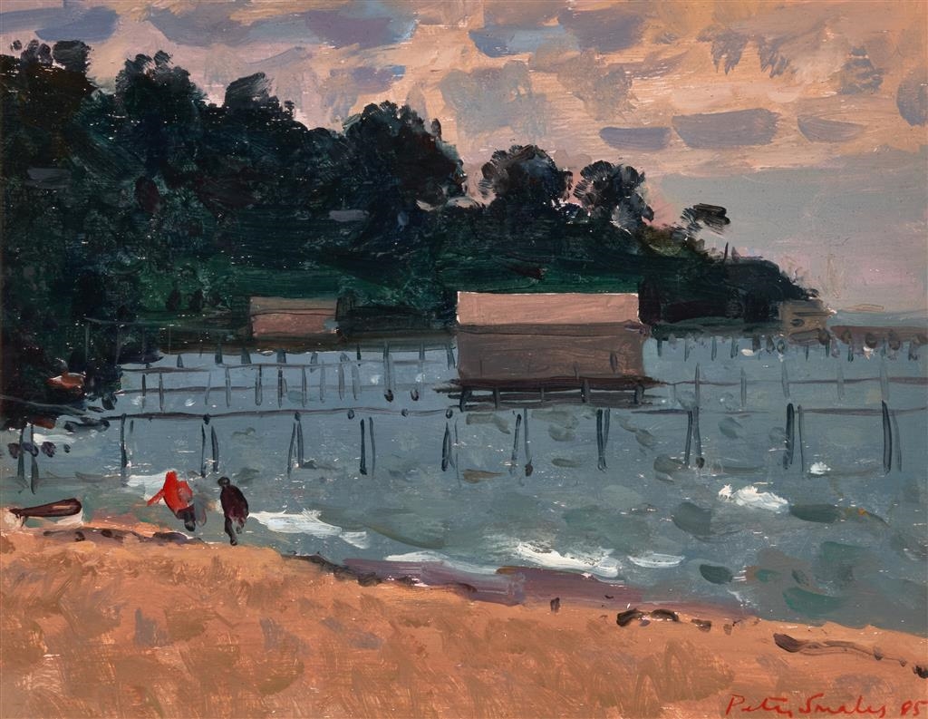 Peter Smales | Windy Weather at Portsea Beach (1985) | MutualArt