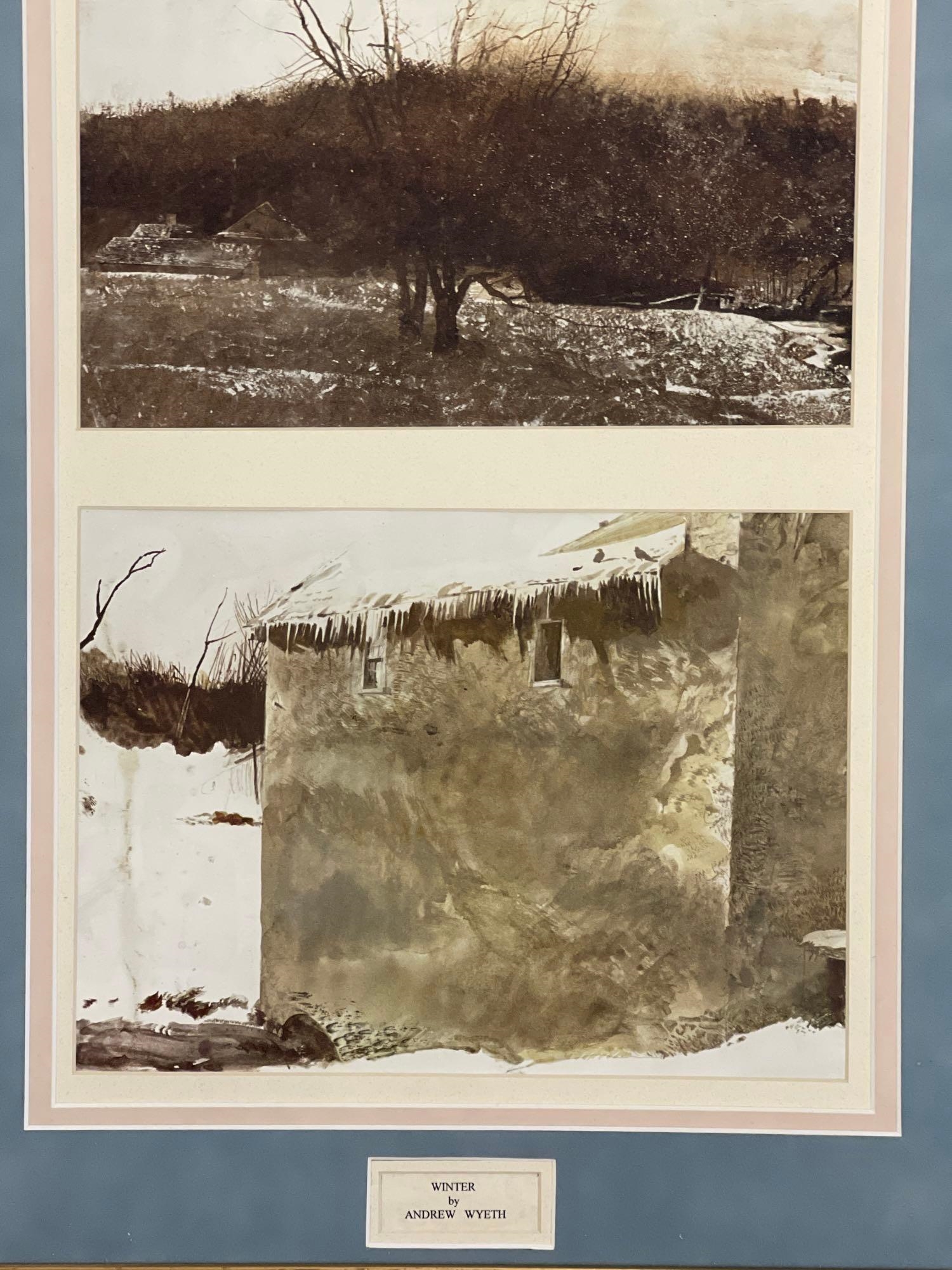 Andrew Wyeth | Winter including 4 scenic prints “Up in the Woods”, “The ...