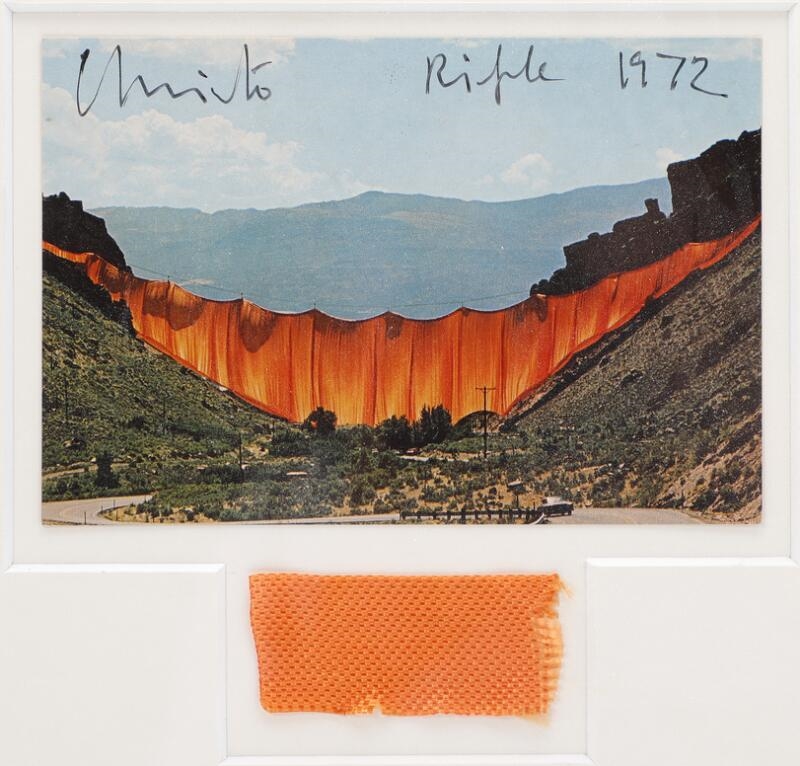 Christo | Postcard from Valley Curtain (1972) | MutualArt