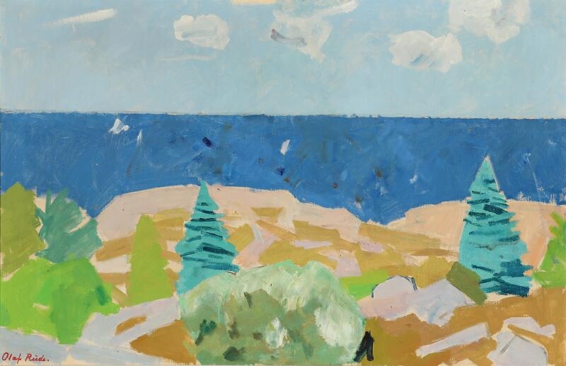 Olaf Rude | Coastal scene from Bornholm | MutualArt