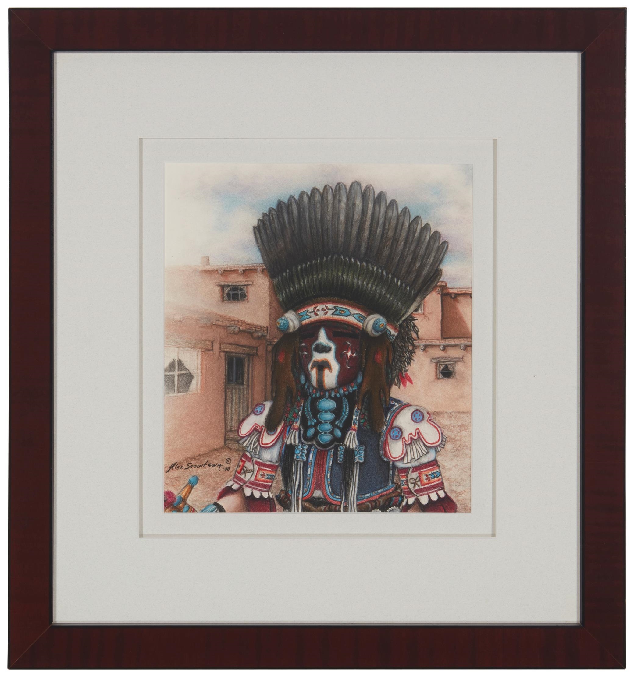 Alex Seowtewa | Kima Hon Chi (Zuni Kachina Warrior Chief) (1998 ...