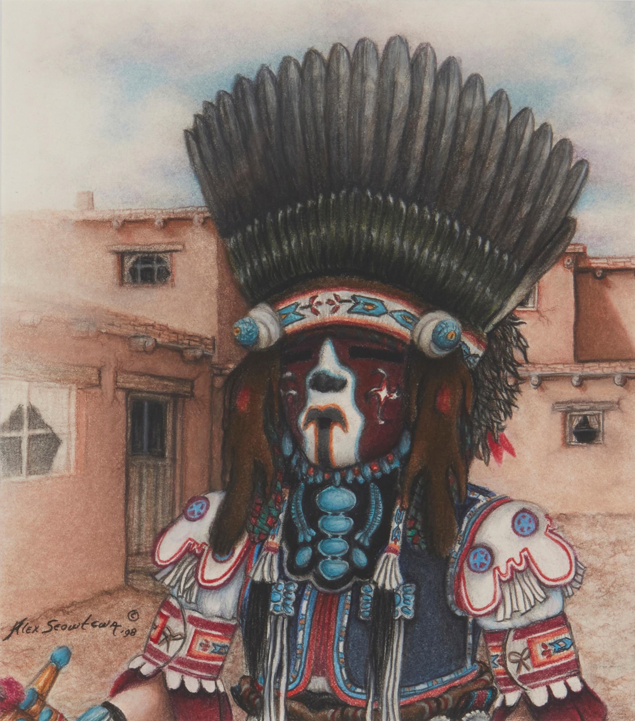 Alex Seowtewa | Kima Hon Chi (Zuni Kachina Warrior Chief) (1998 ...