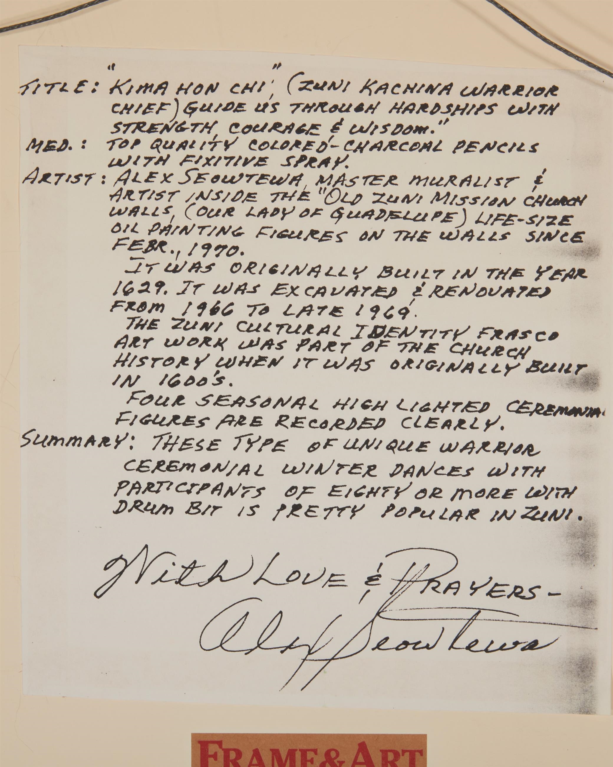 Alex Seowtewa | Kima Hon Chi (Zuni Kachina Warrior Chief) (1998 ...