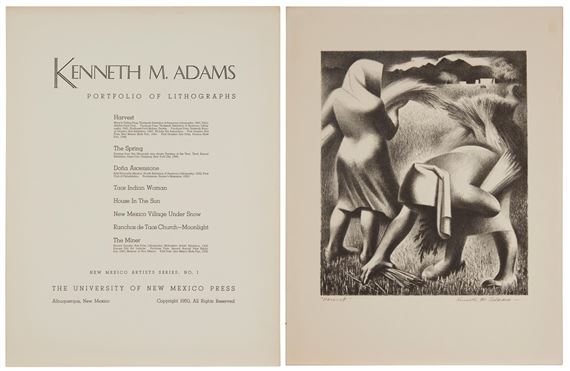 Kenneth Miller Adams | New Mexico Artists Series No. 1, The University ...