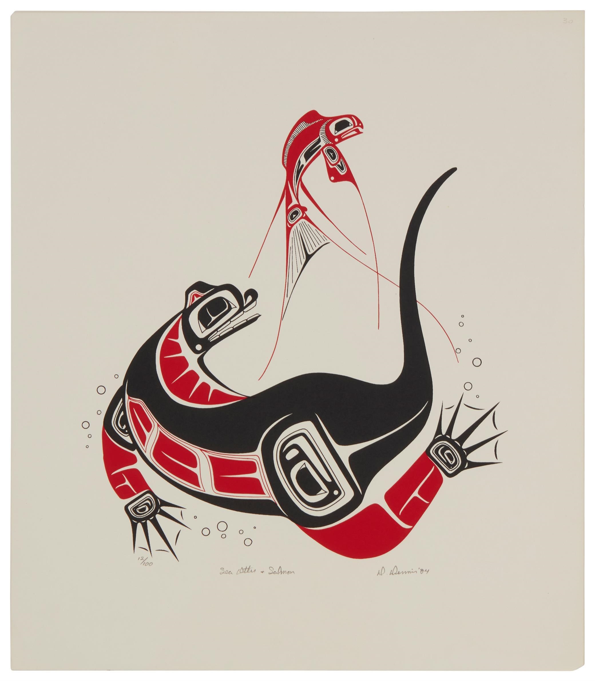 Danny Dennis | Two Canadian First Nations prints (1996) | MutualArt