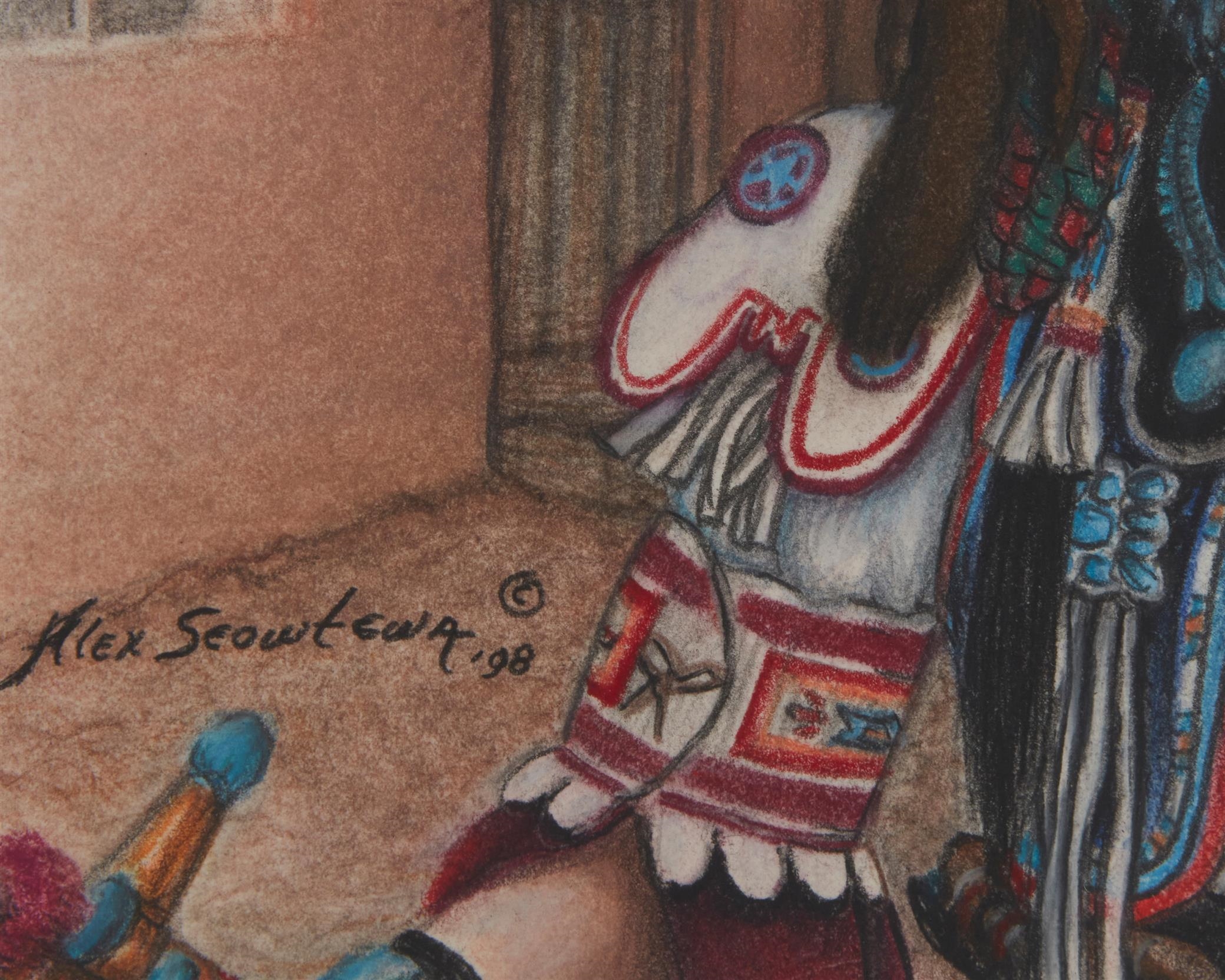 Alex Seowtewa | Kima Hon Chi (Zuni Kachina Warrior Chief) (1998 ...