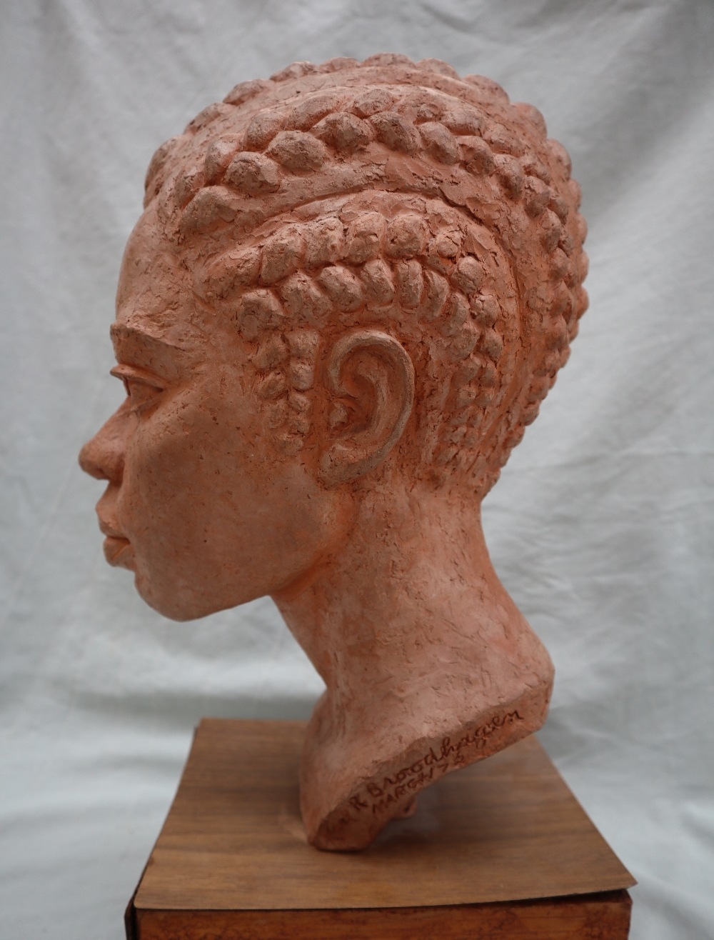 Karl R. Broodhagen | Afro Bajan Head portrait | MutualArt