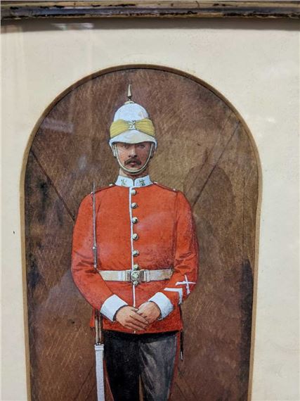 Richard Simkin | portrait of a guardsman | MutualArt