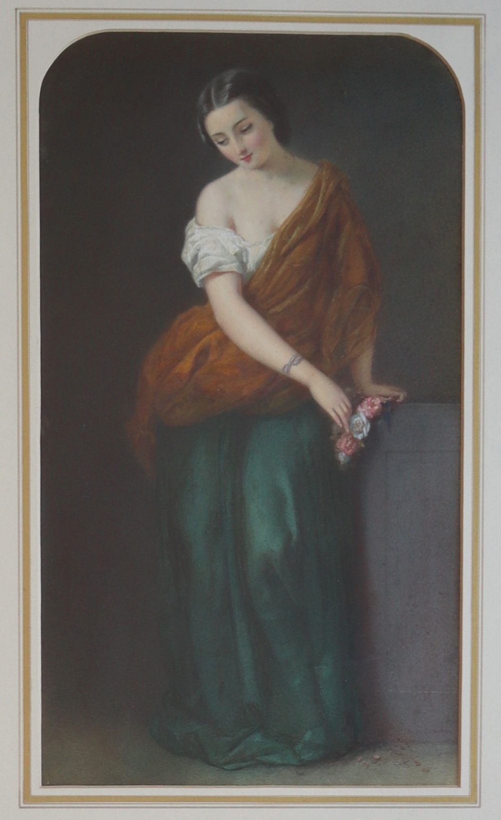 Augustus Jules Bouvier | HEAD OF AN ITALIAN GIRL | MutualArt