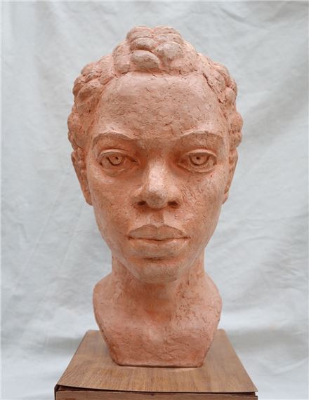 Karl R. Broodhagen | Afro Bajan Head portrait | MutualArt