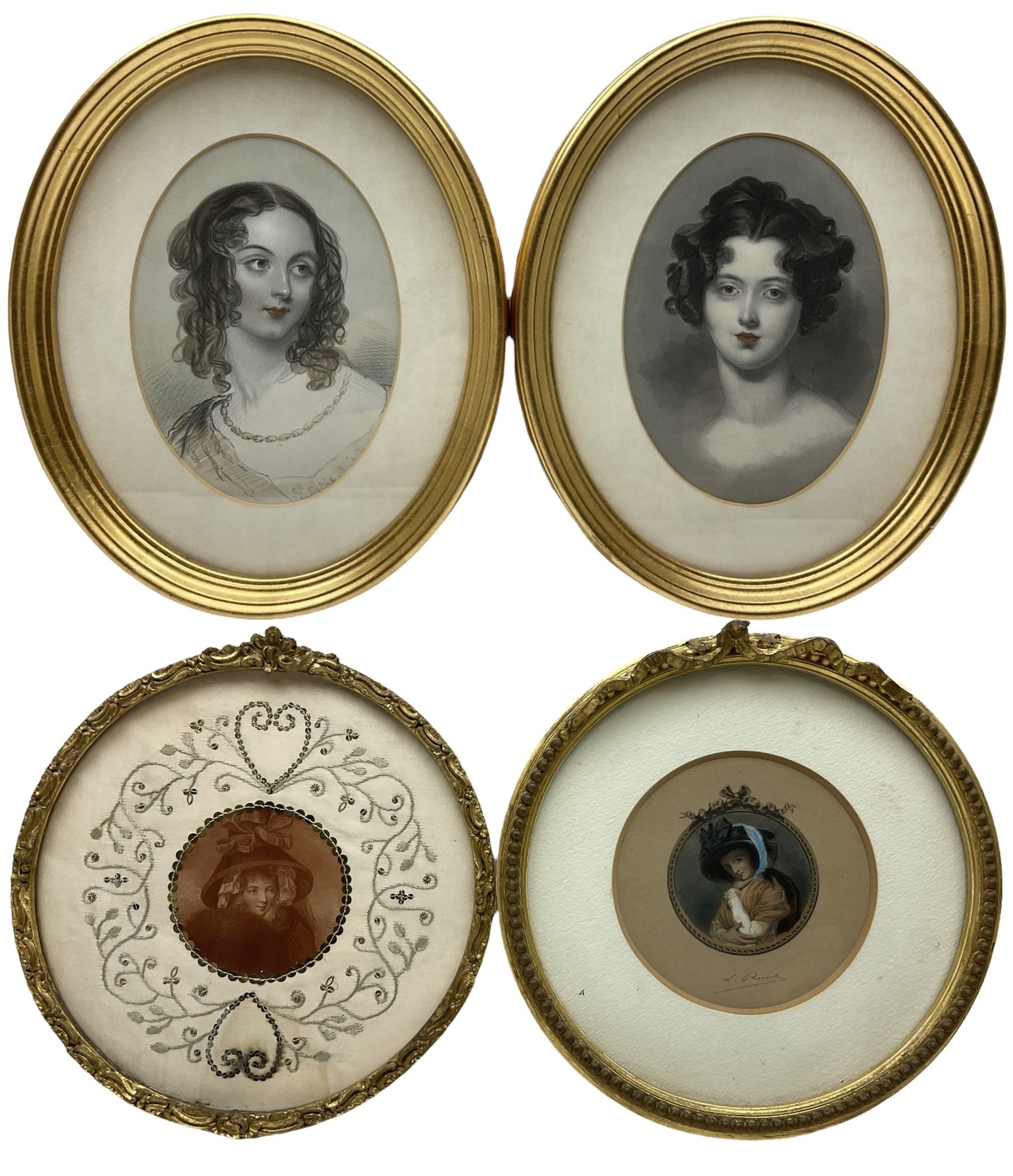 George Romney | Portrait of Lady Emma Hamilton in Straw Hat | MutualArt