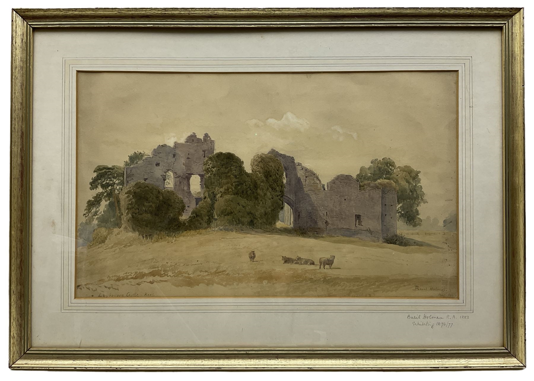 Basil Holmes | Leybourne Castle - Kent (1883) | MutualArt