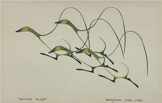 Benjamin Chee Chee | Autumn Flight | MutualArt