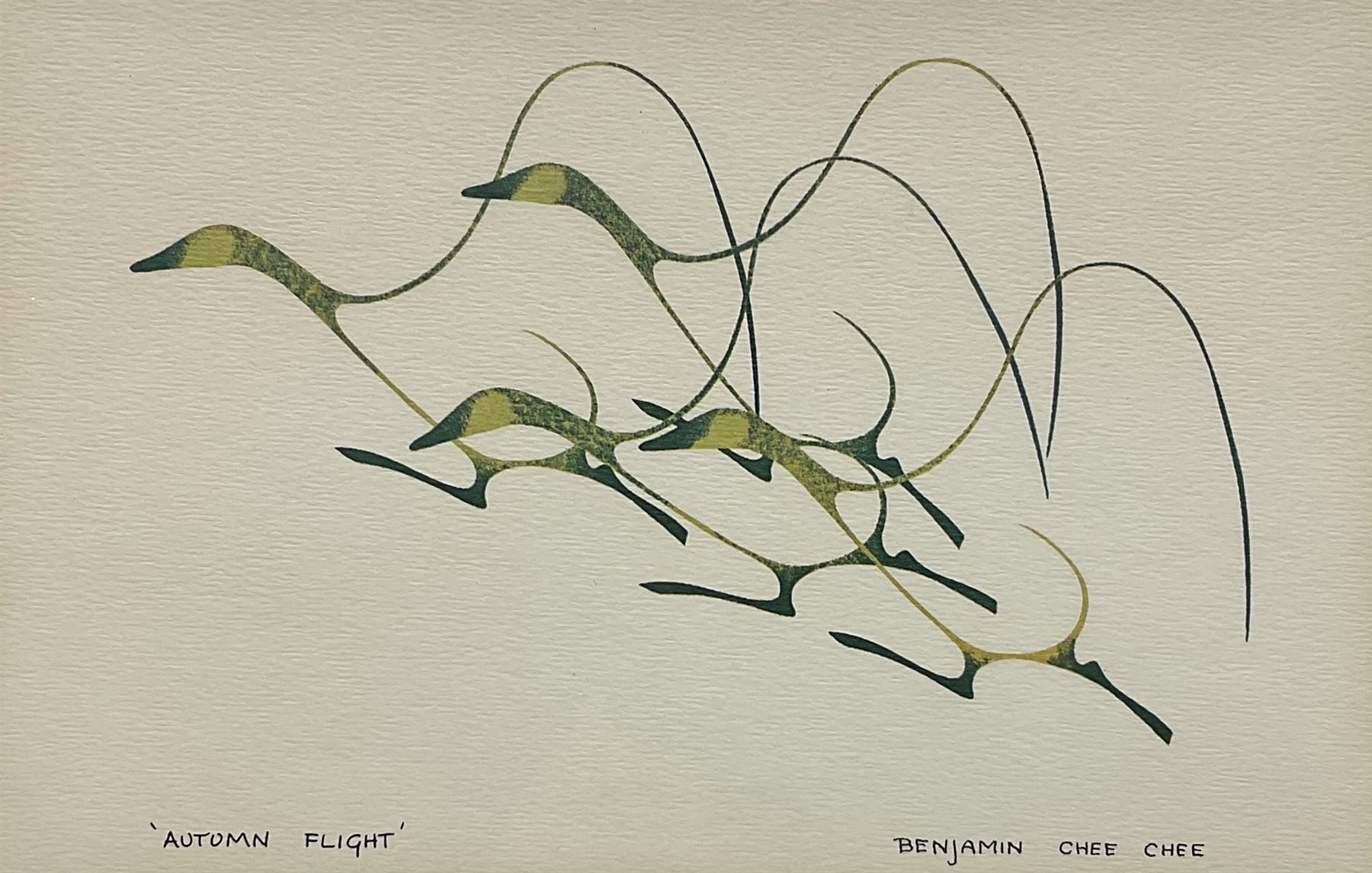 Benjamin Chee Chee | Autumn Flight | MutualArt