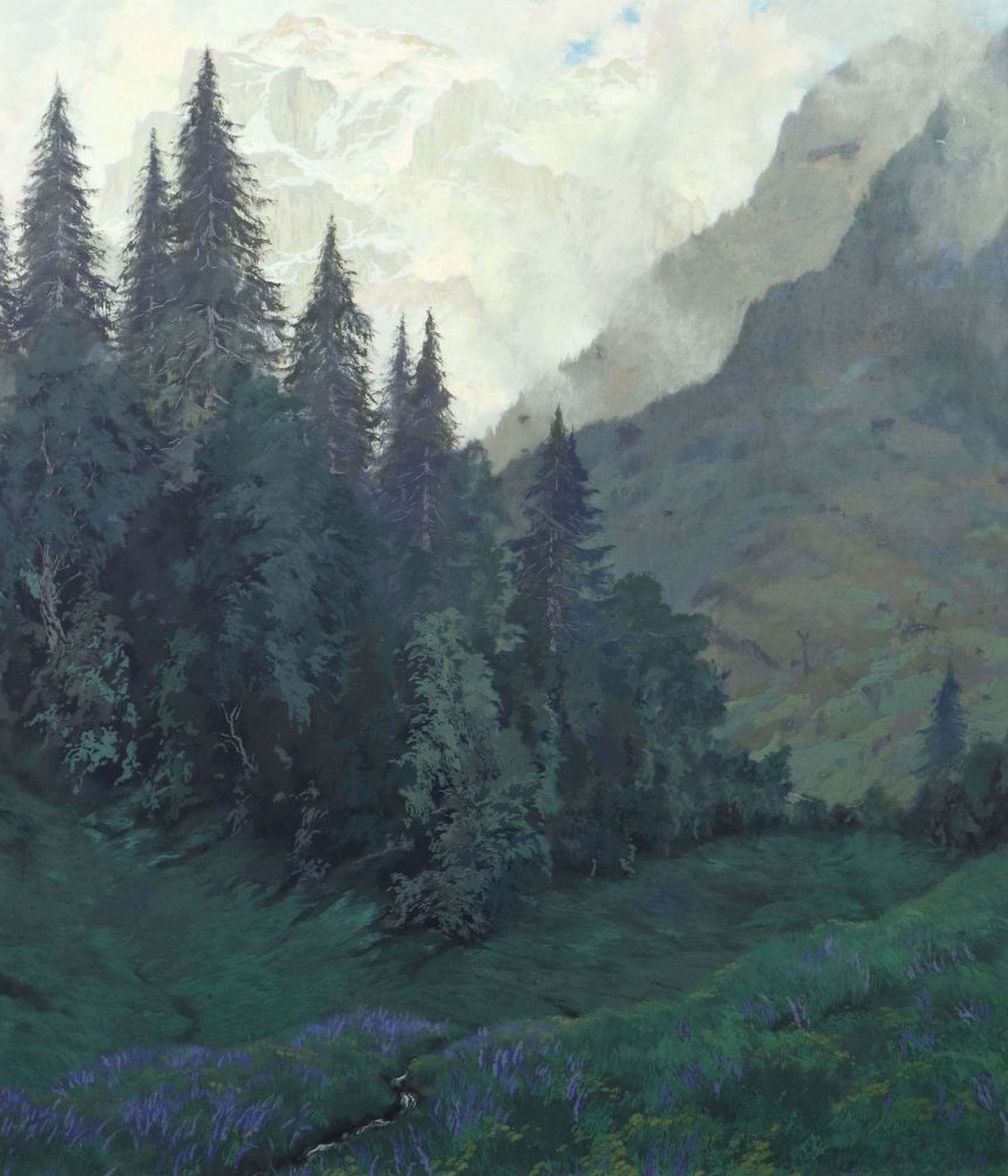 Hugo Hodiener | Hochgebirgslandschaft | MutualArt