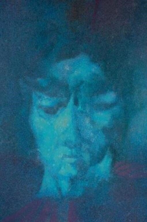 Richard Carlton Wynn | A Contemporary painting in tones of blue on ...