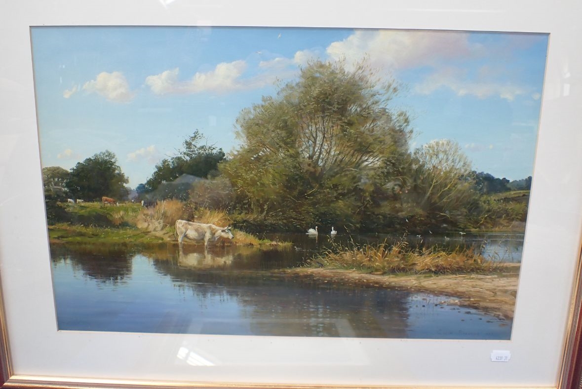 Colin Richens | THE RIVER STOUR AT WIMBORNE | MutualArt