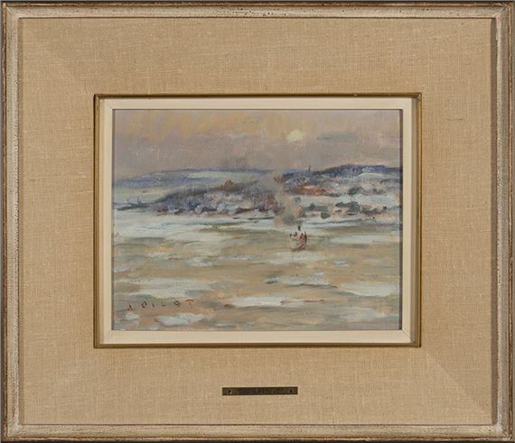 Robert Pilot | Moonrise, View of Lauzon from Québec (1963) | MutualArt