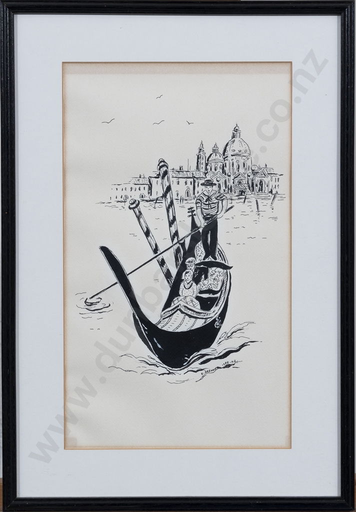 F Brenner | Two Gondola Scenes | MutualArt