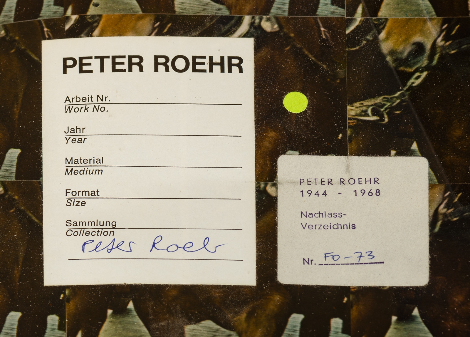 Peter Roehr | Untitled (1966) | MutualArt