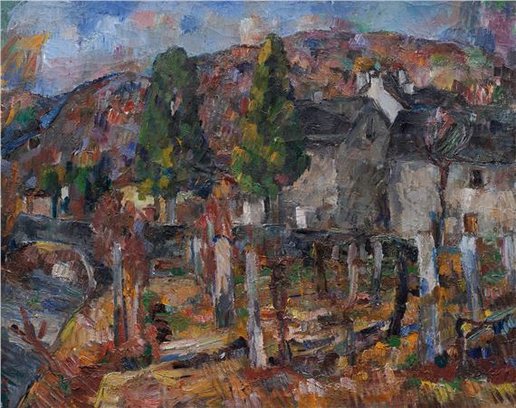 Manfred Henninger | View of Verscio in Ticino | MutualArt