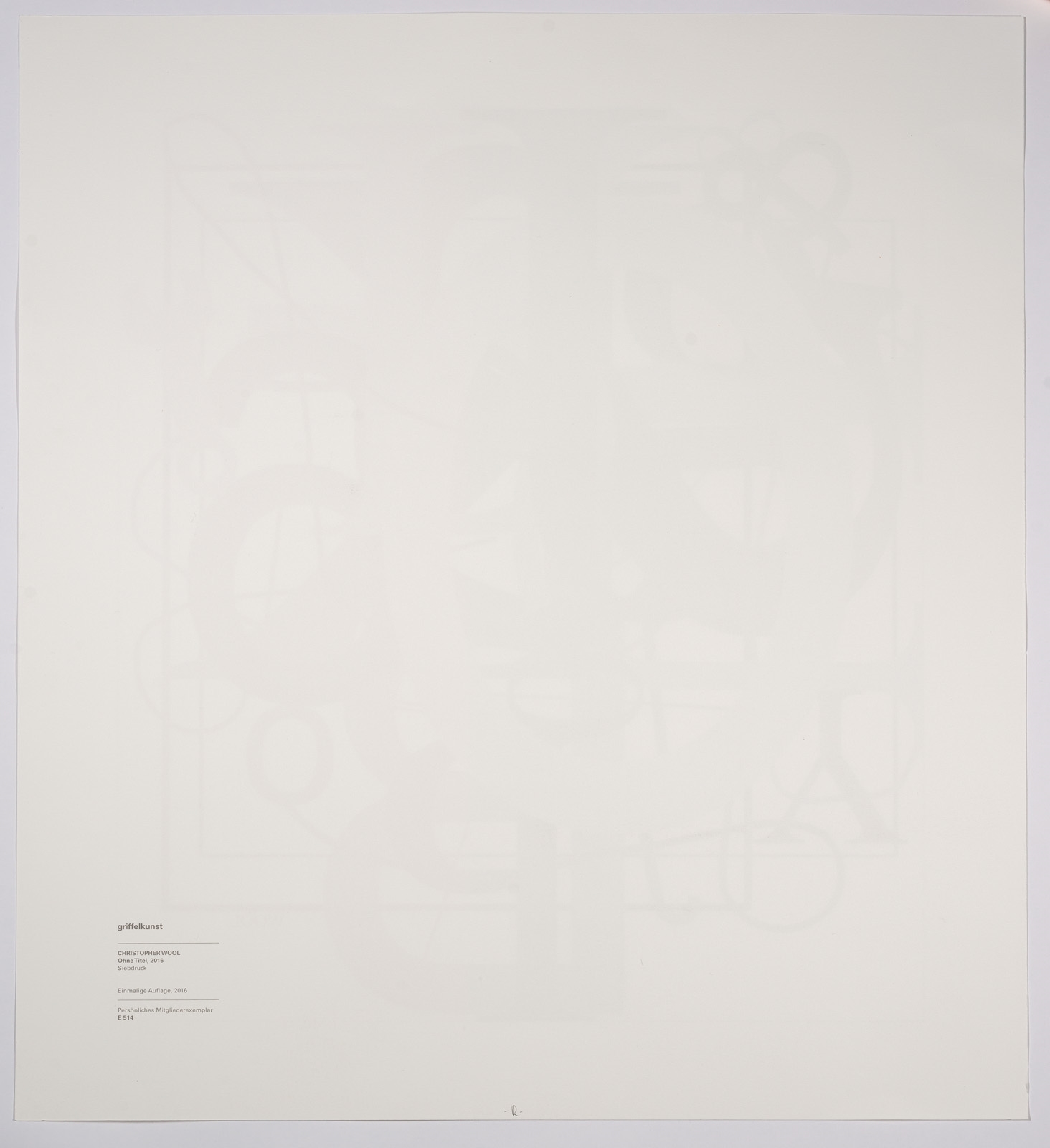 Christopher Wool | Untitled (2016) | MutualArt