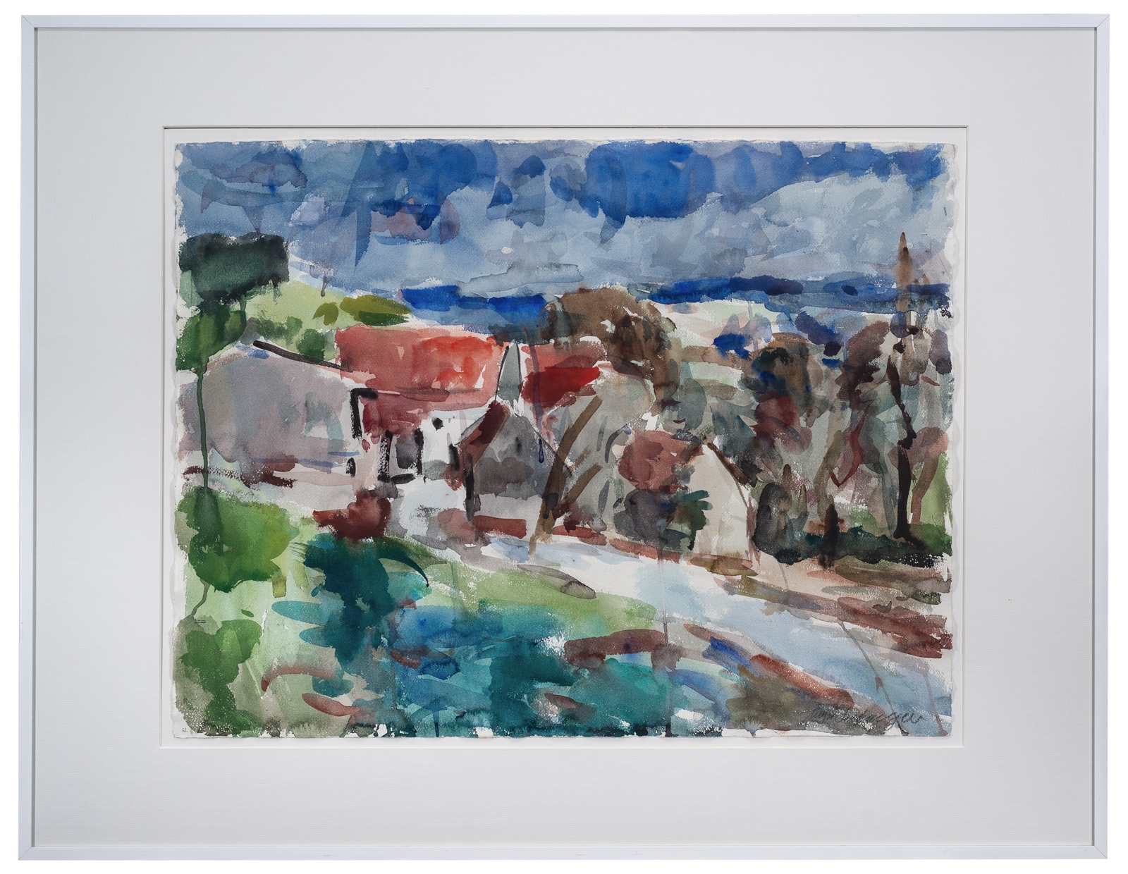 Manfred Henninger | Houses in landscape | MutualArt